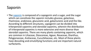 Classification and application of natural surfactants | PPTX