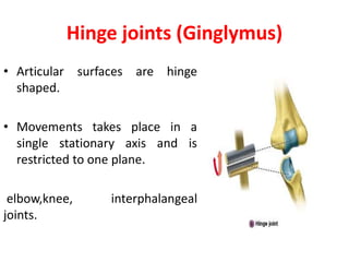 Classification and applied aspects of joints | PPTX