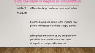 Classification and characteristics of agricultural market | PPTX