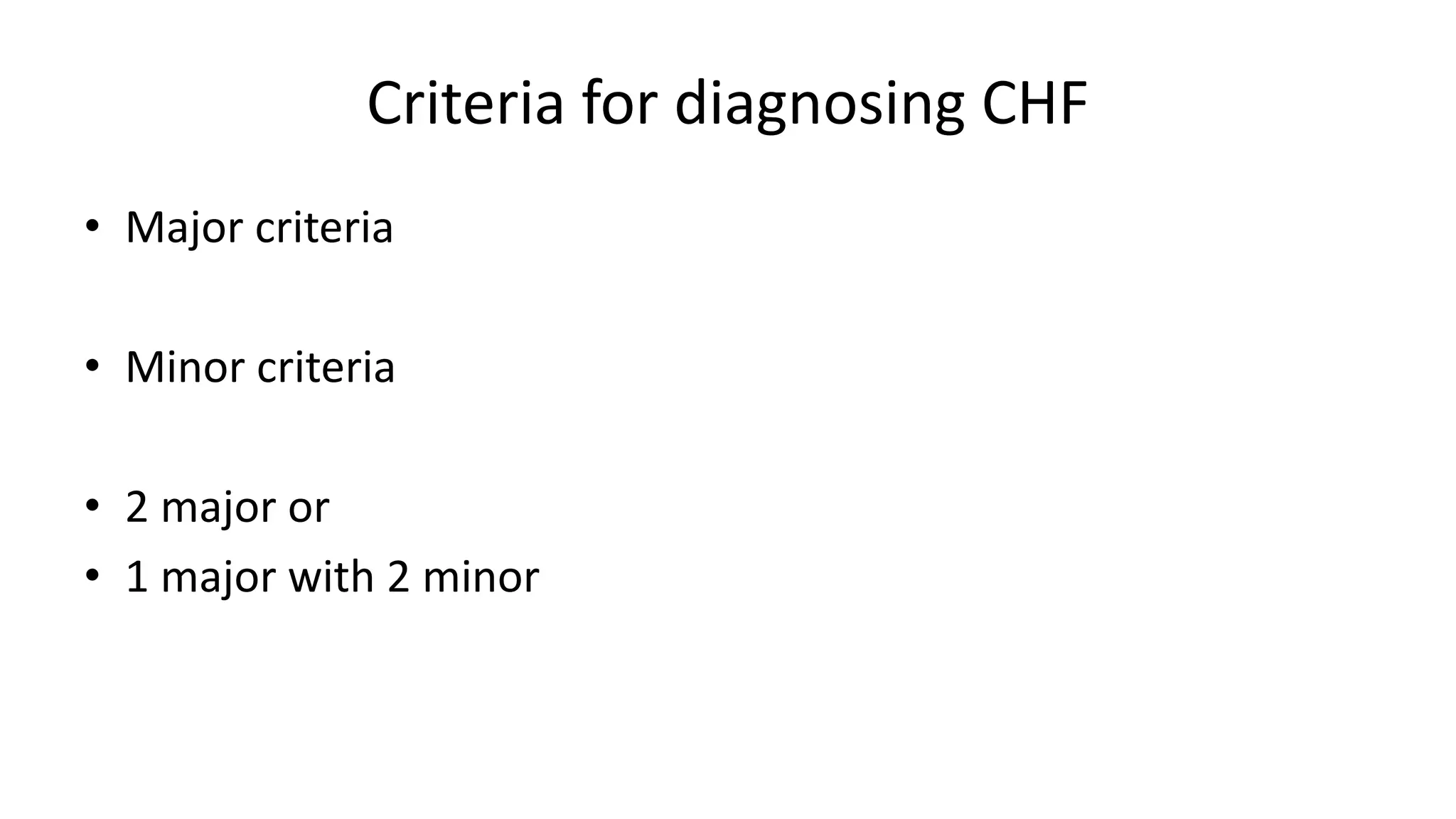 Classification and clinical features of congestive heart failure | PPTX