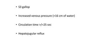 Classification and clinical features of congestive heart failure | PPTX