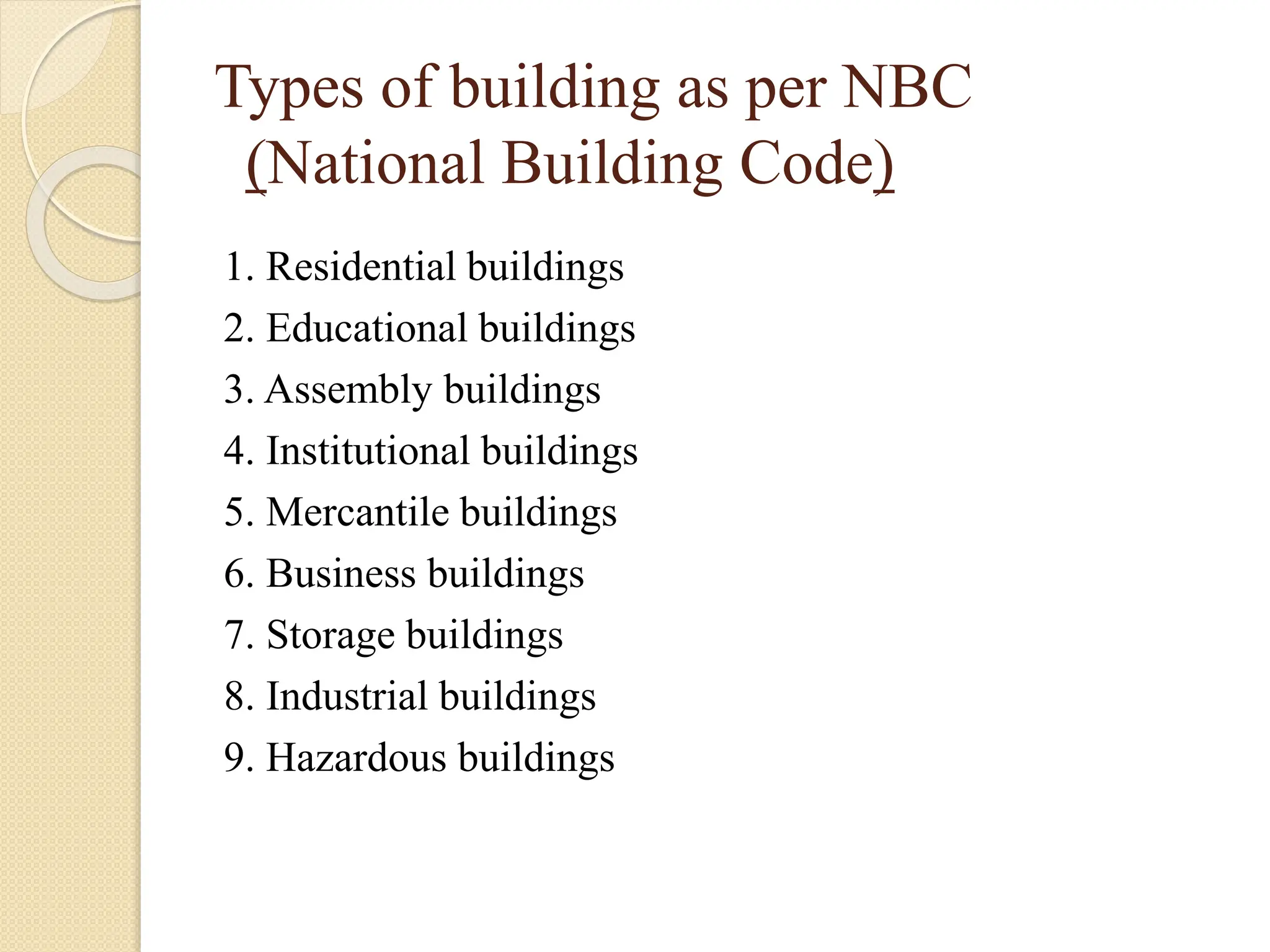 Classification and components of building.pptx