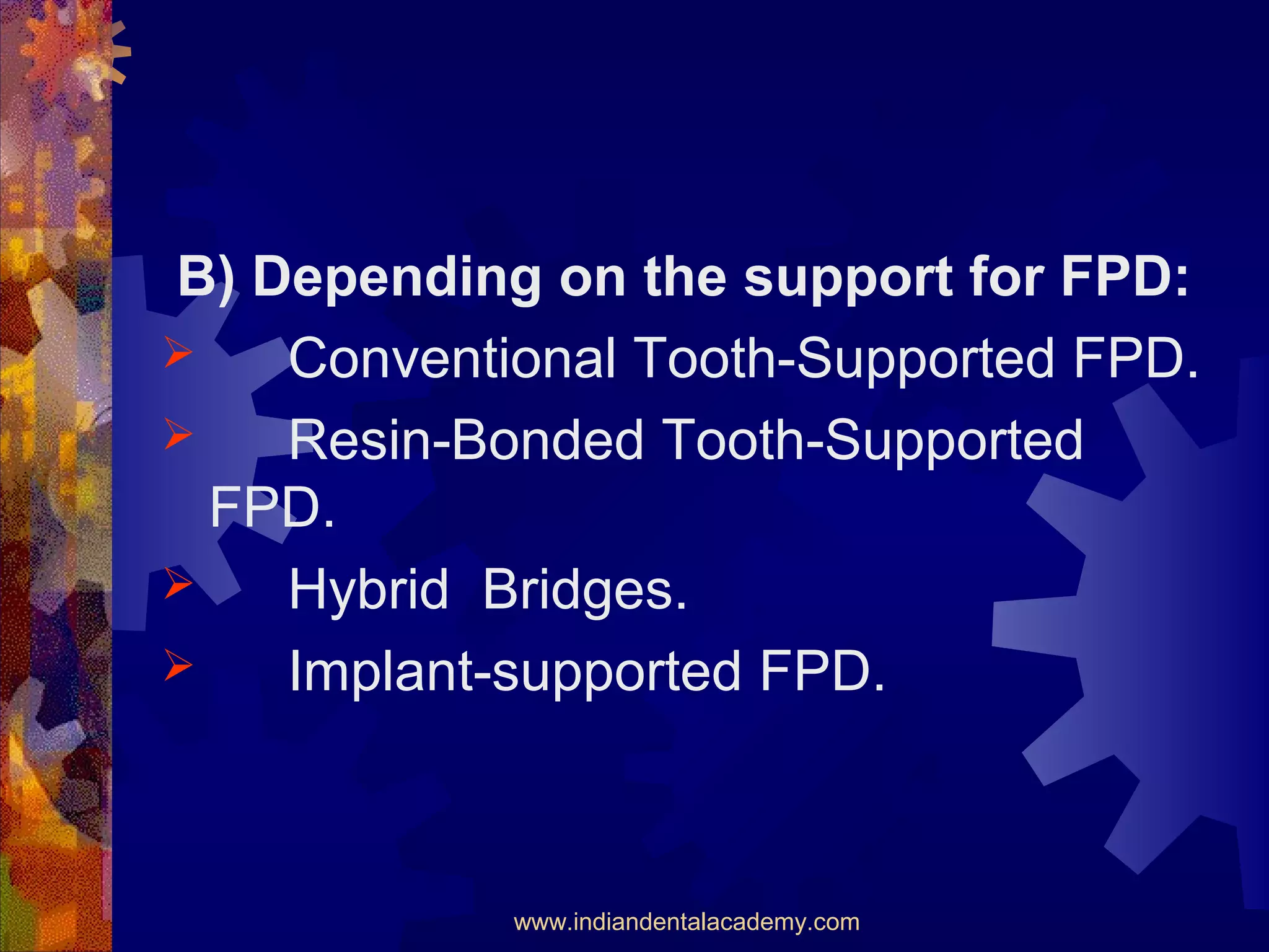 Classification and configuration for fpd/dental courses | PPT