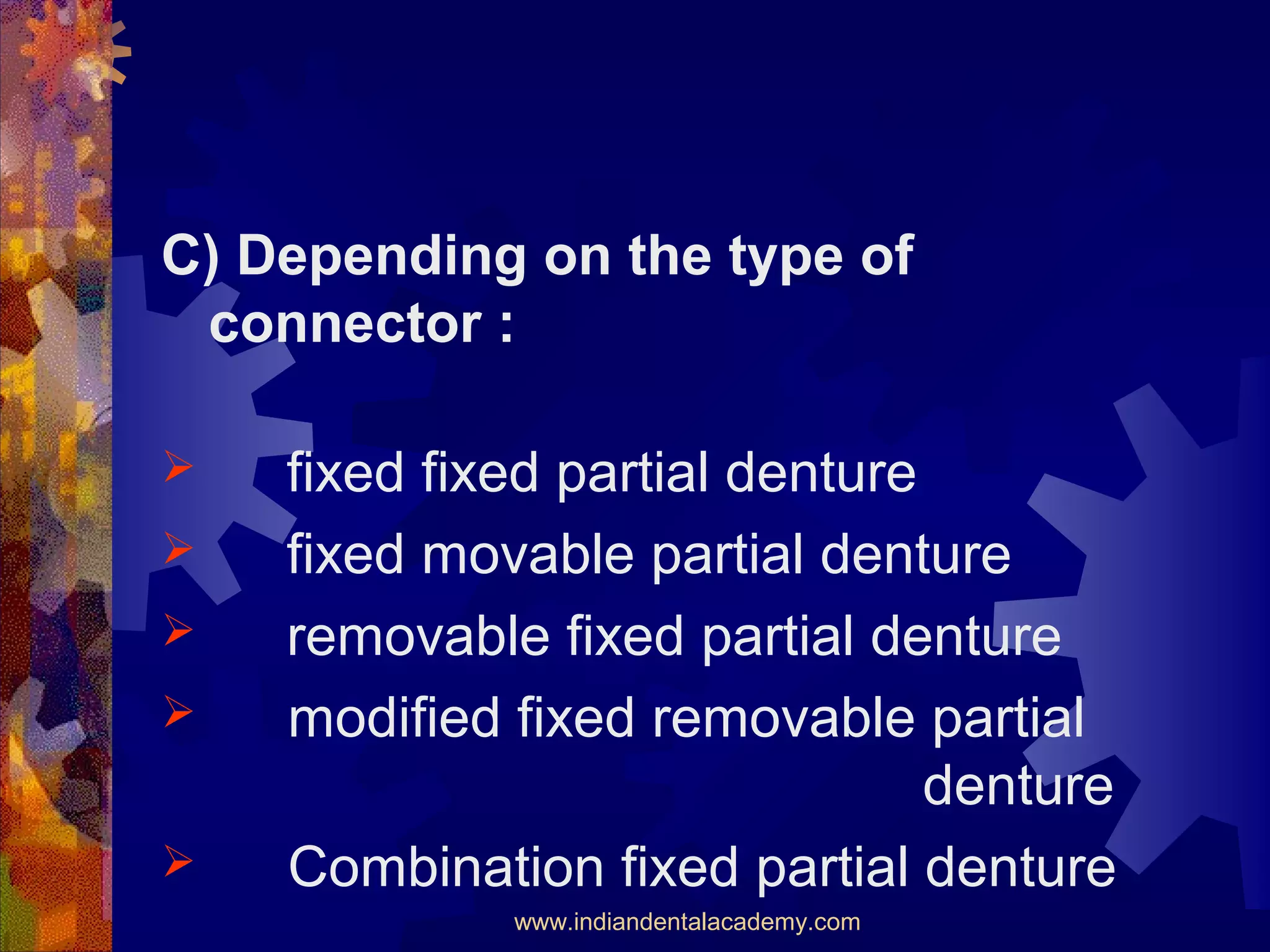Classification and configuration for fpd/dental courses | PPT