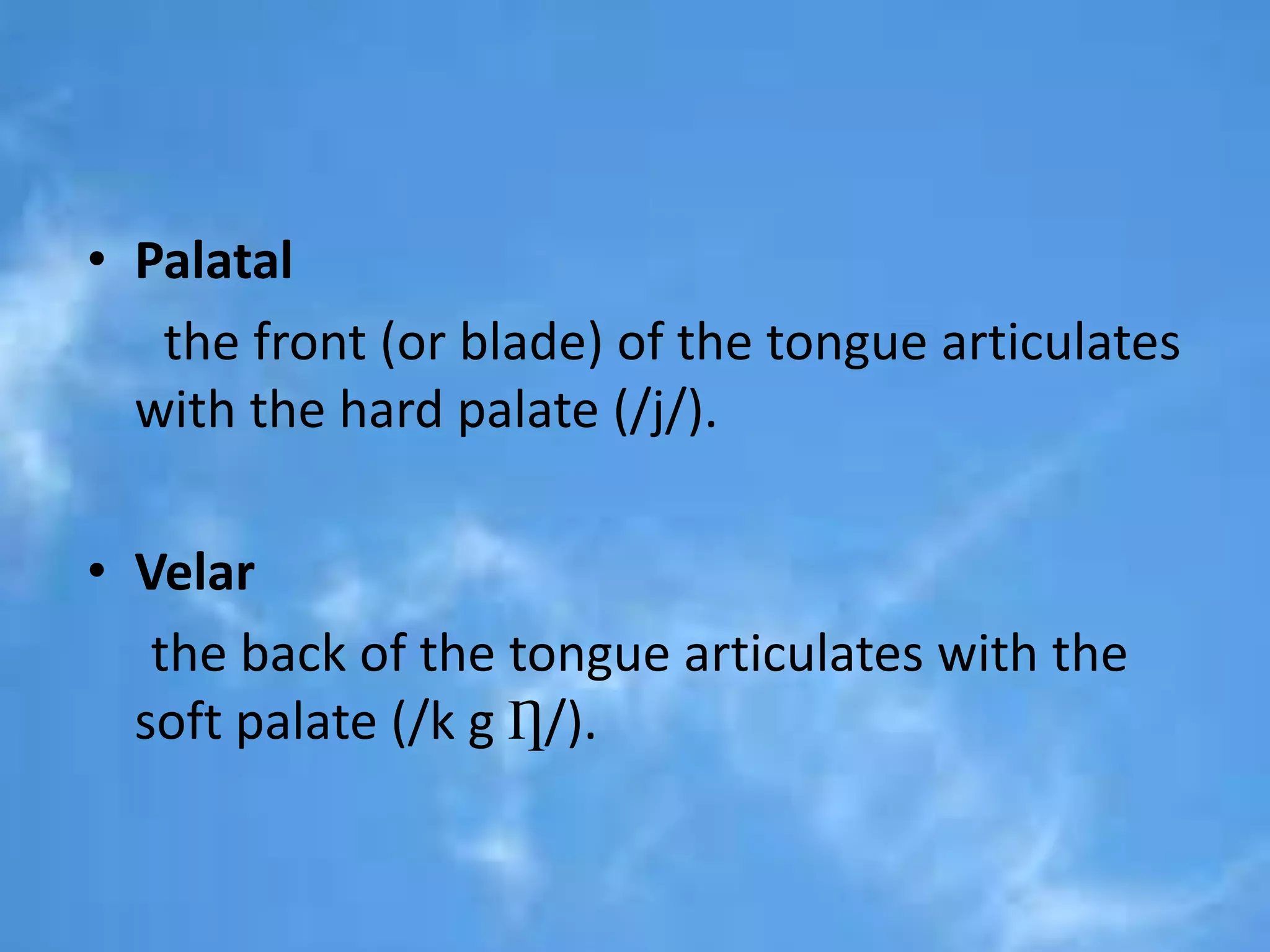 Classification And Description Of Consonants Ppt