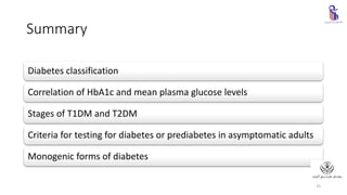تشخیص و انواع دیابت (diagnosis and types of diabetes) | PDF