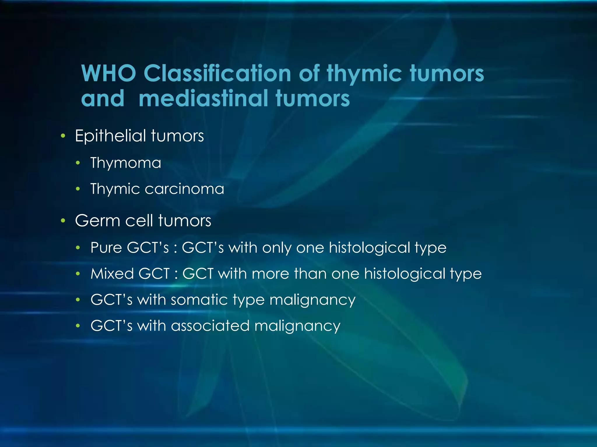 Classification and diagnostic approach to fnac of mediastinal | PPTX