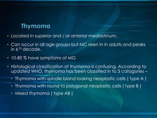 Classification and diagnostic approach to fnac of mediastinal | PPTX