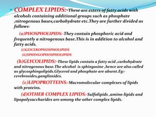 Classification and functions of lipids | PPT