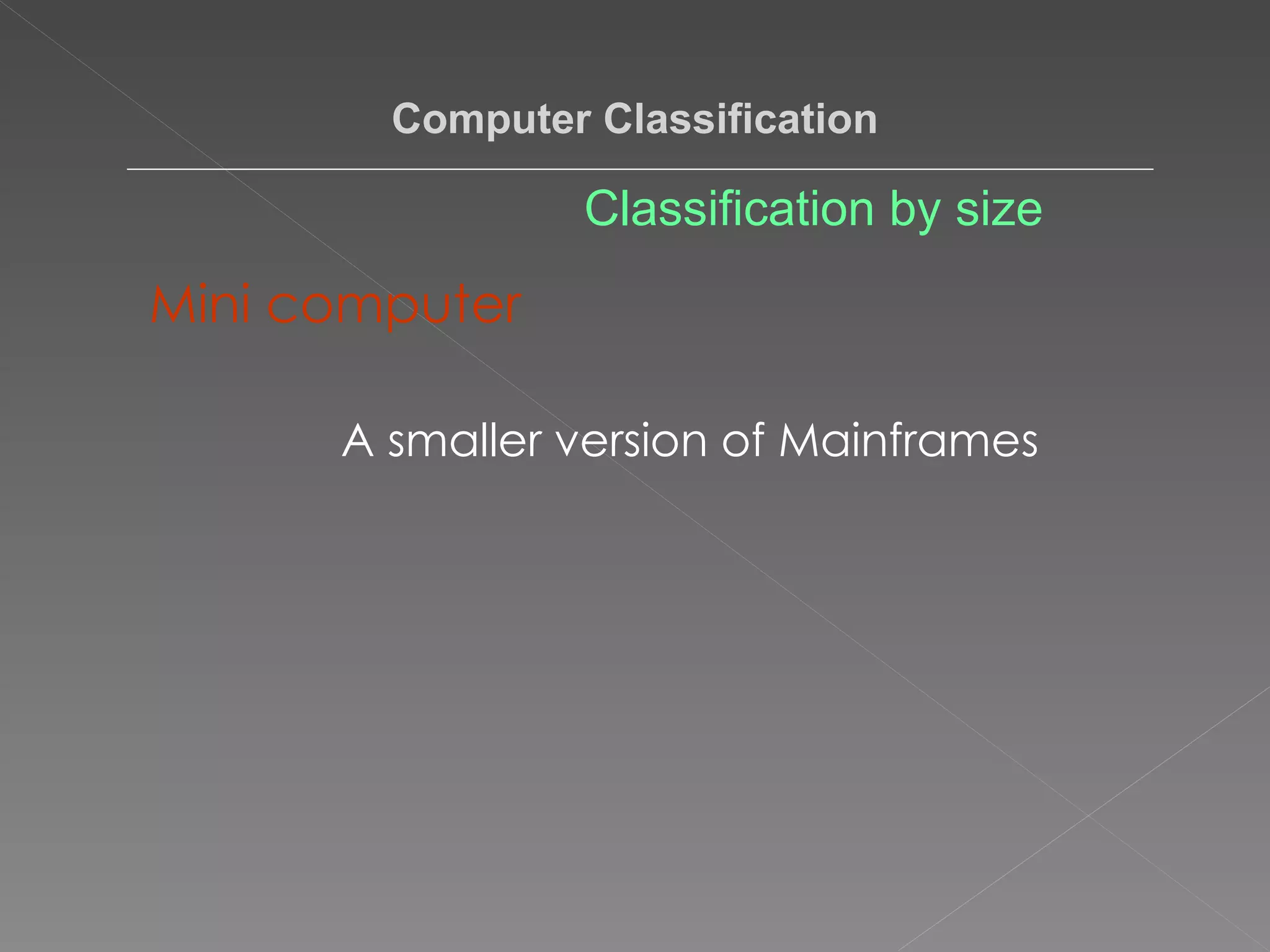 Classification And Generations Of Computers Ppt Computing