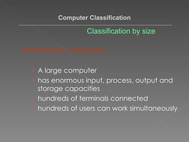 Classification and generations of computers | PPT | Computing | Technology & Computing