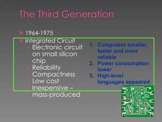 Classification and generations of computers | PPT | Computing ...