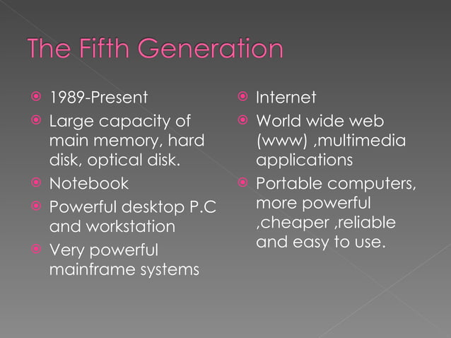 Classification And Generations Of Computers Ppt Computing