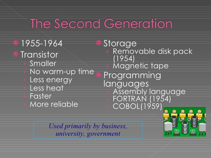 Classification and generations of computers