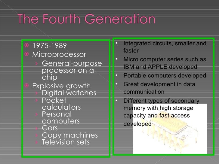 Classification and generations of computers