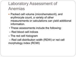 CLASSIFICATION AND LABORATORY ASSESSMENT OF ANEMIAS.pptx