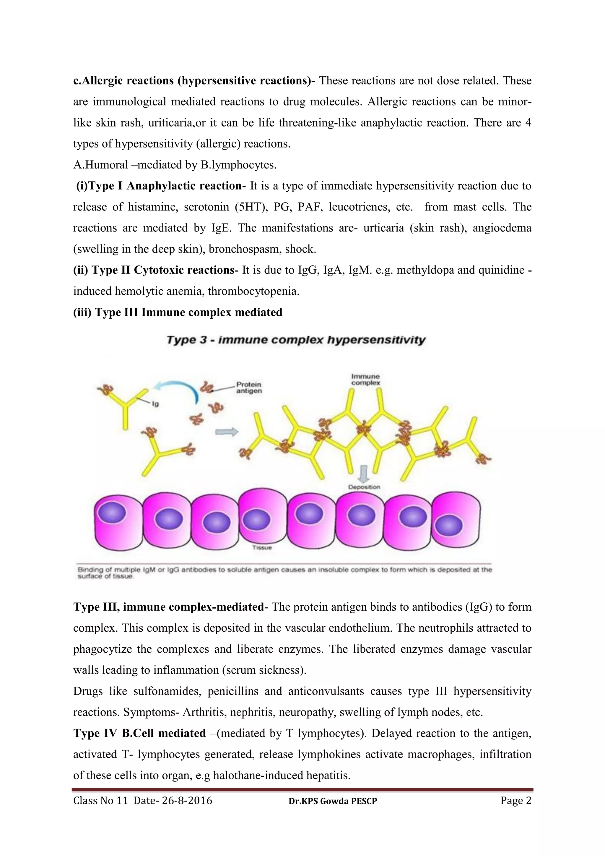 Classification and mechanism of action of adr. | PDF