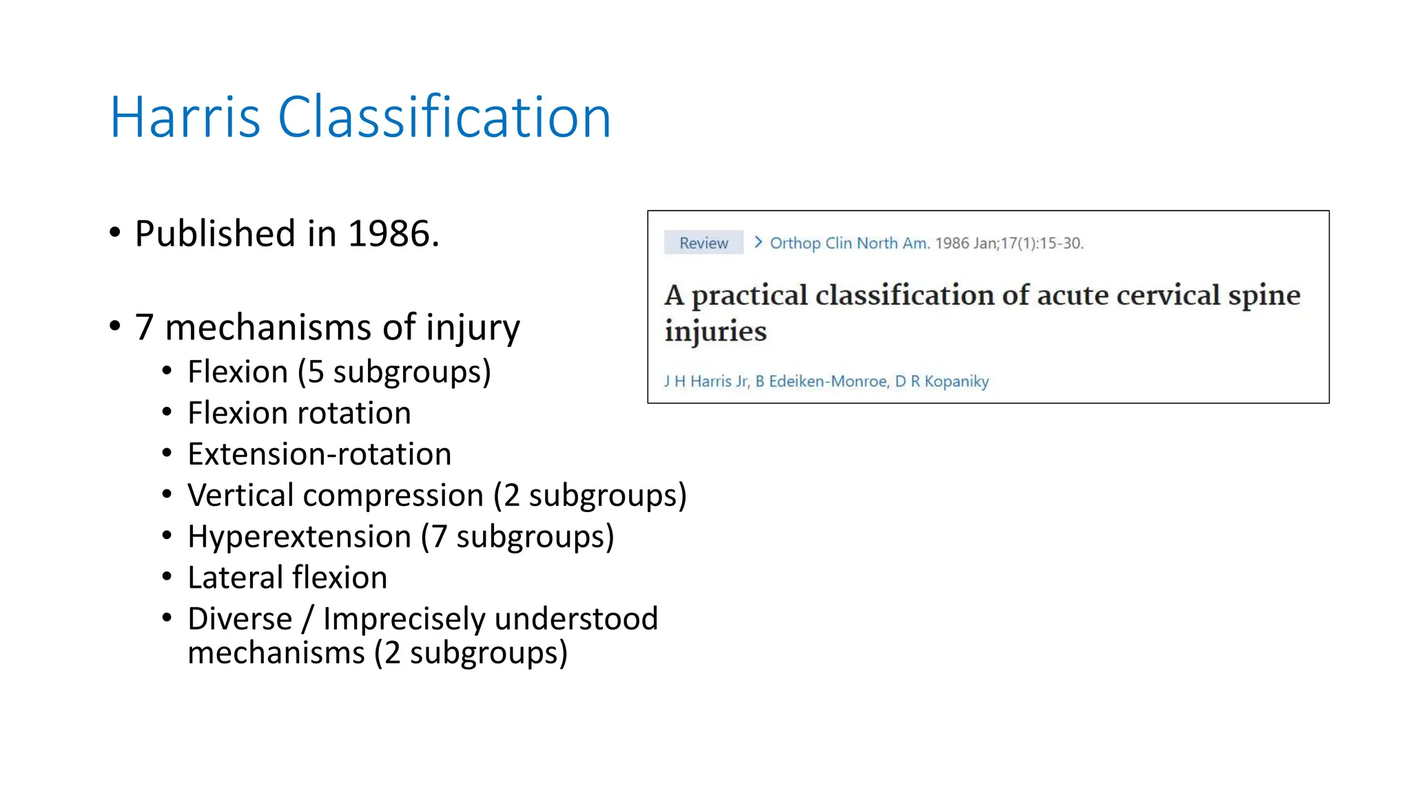 Classification and mechanism of subaxial cervical spine injuries.pptx