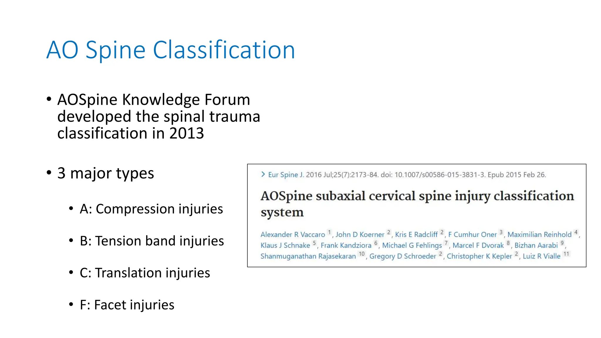 Classification and mechanism of subaxial cervical spine injuries.pptx