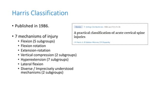 Classification and mechanism of subaxial cervical spine injuries.pptx