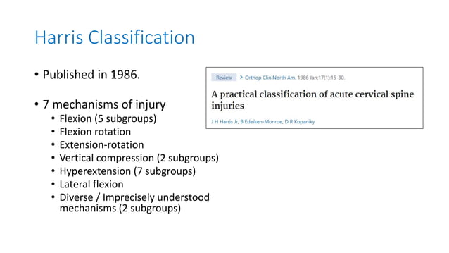 Classification and mechanism of subaxial cervical spine injuries.pptx