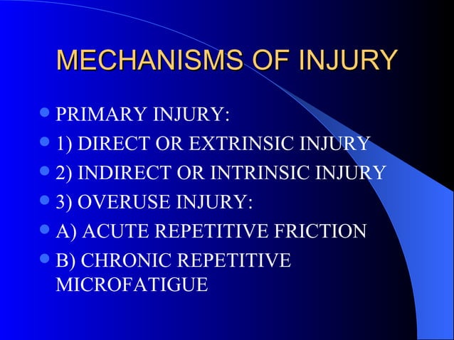 CLASSIFICATION+AND+MECHANISMS+OF+INJURIES | PPT | Death, Injury, or ...