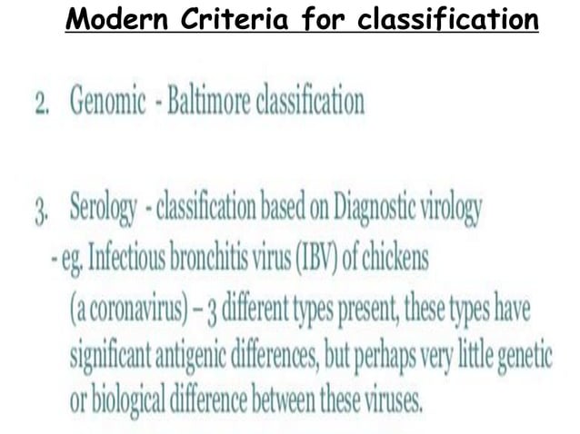 Classification and nomenclature of different groups of viruses | PPTX
