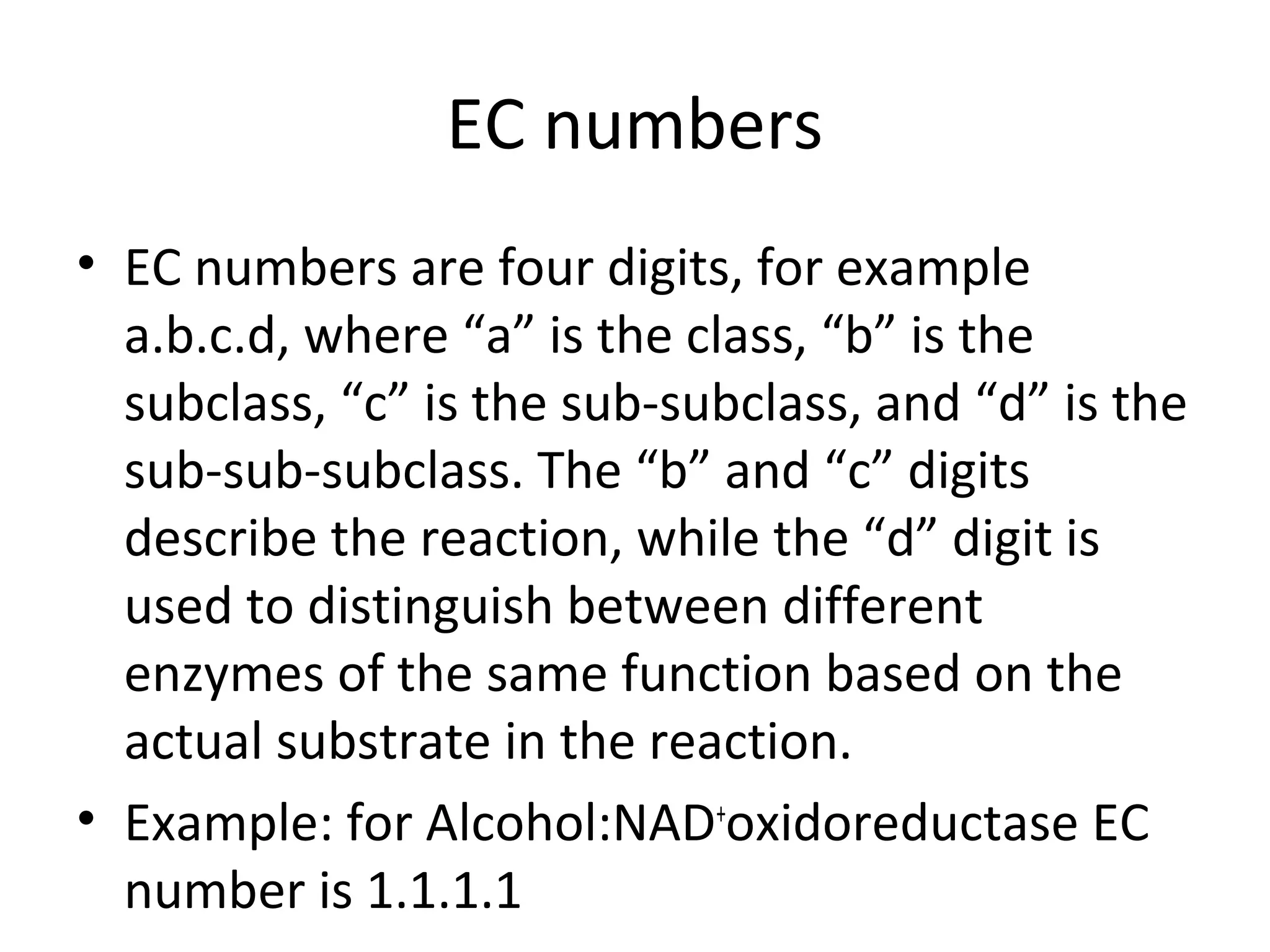 Classification and nomenclature of enzymes | PPT