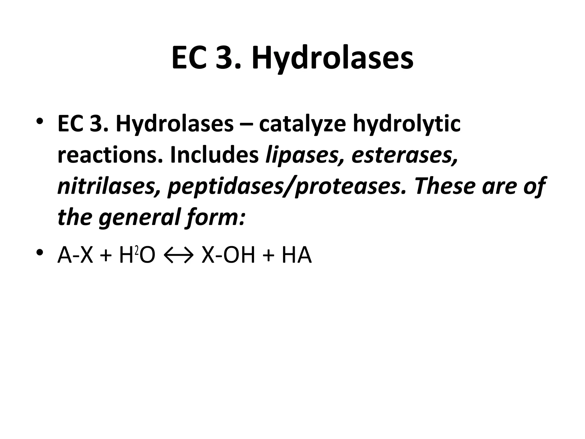 Classification and nomenclature of enzymes | PPT