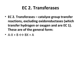 Classification and nomenclature of enzymes | PPT