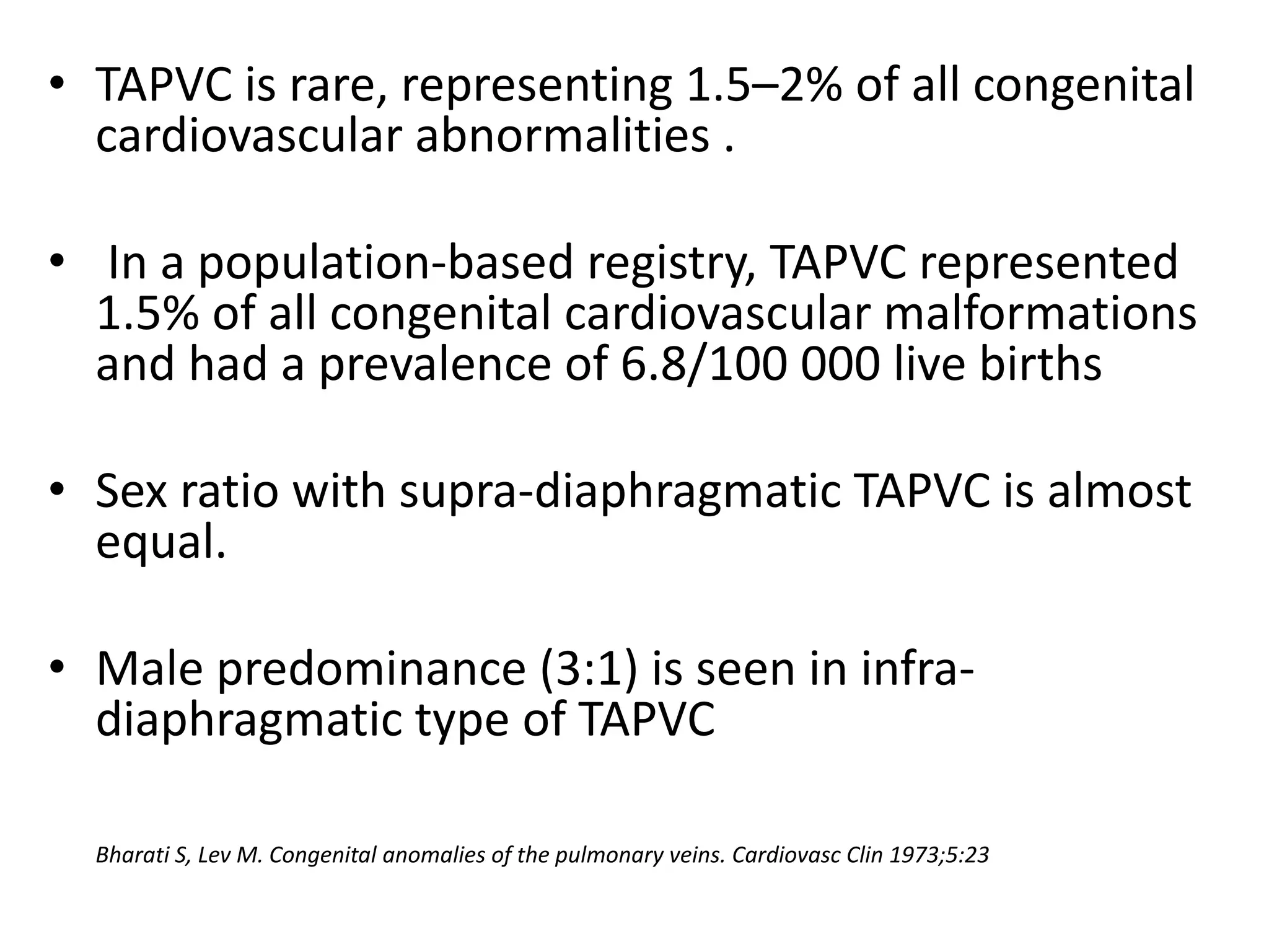 Classification and pathophysiology of tapvc | PPTX