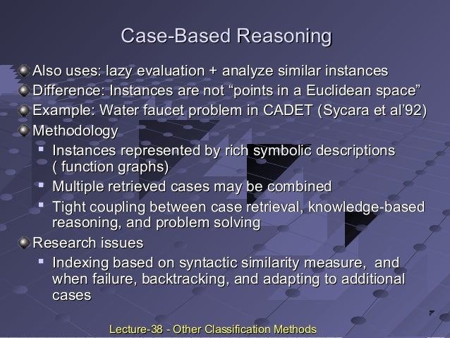 Classification and prediction