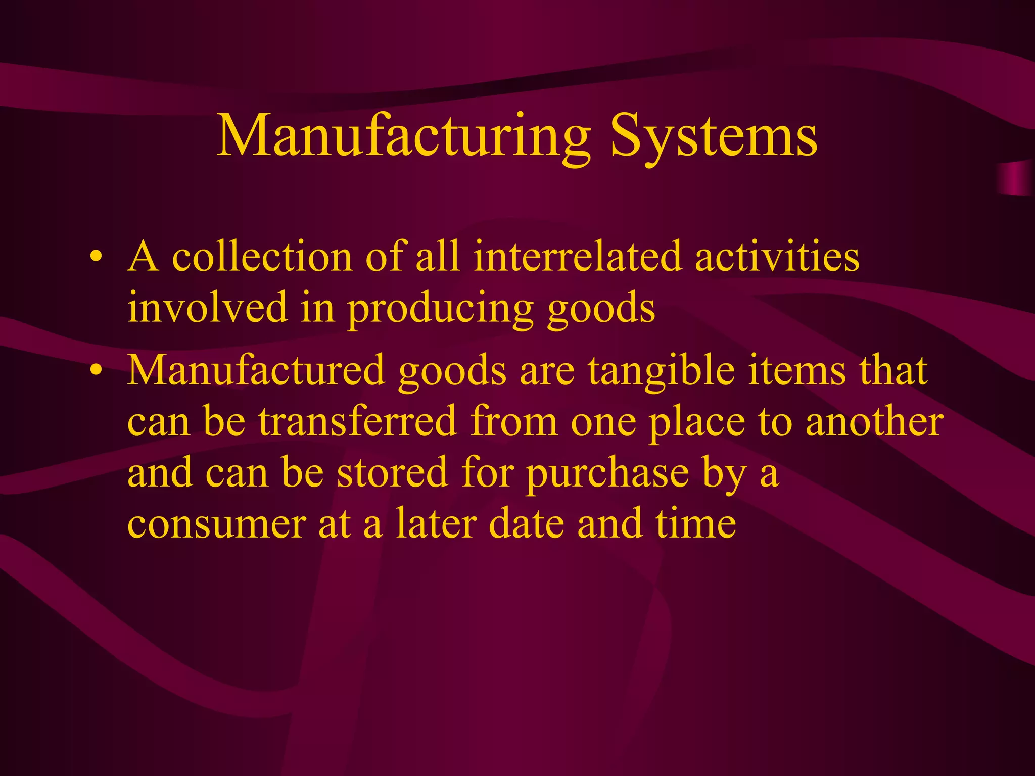 Classification And Purpose Of Production And Operations Management 2324 ...