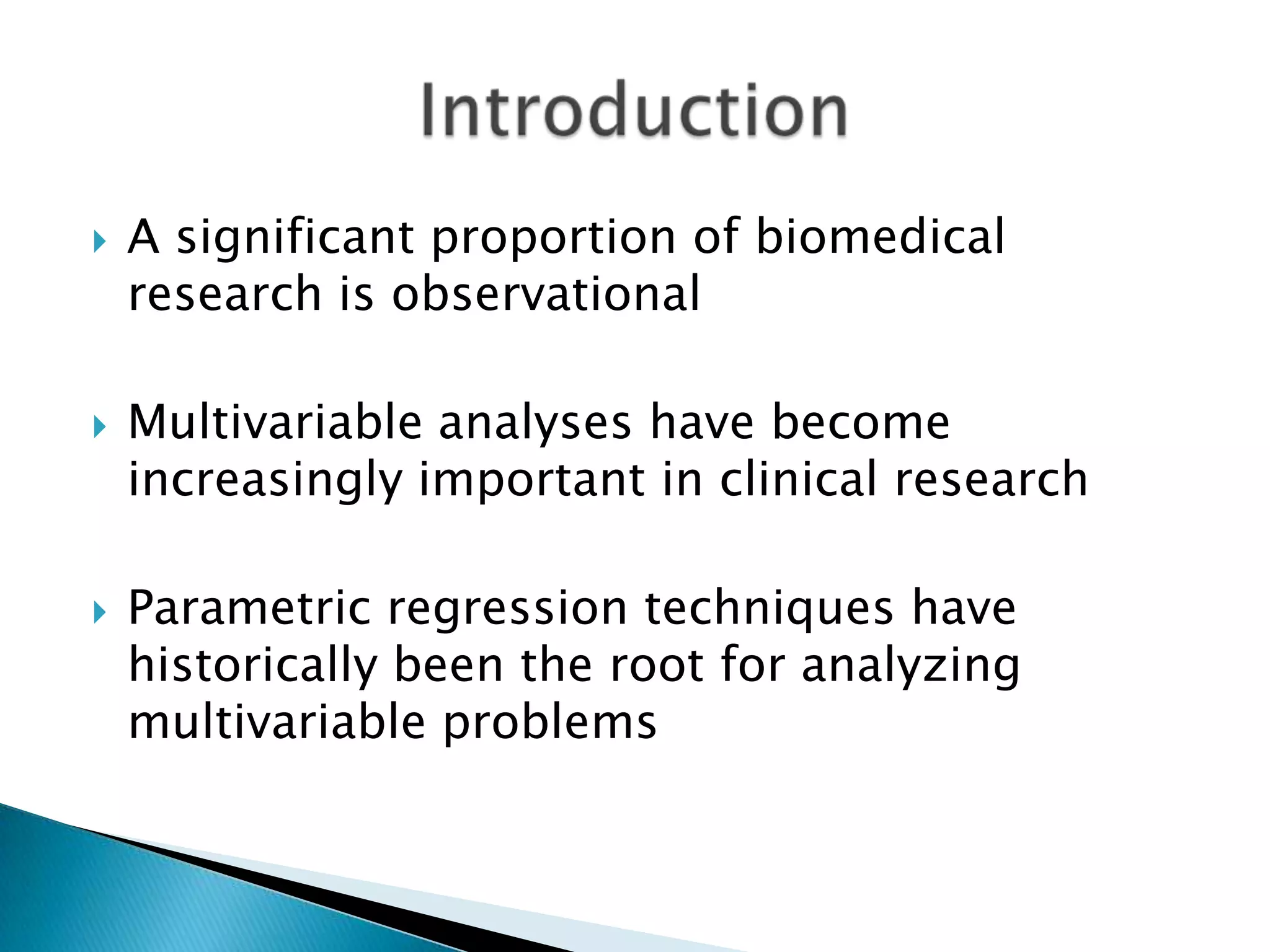 Classification and Regression Tree Analysis in Biomedical Research | PPT