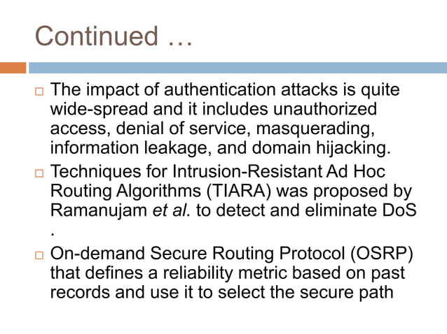 Classification And Review Of Security Schemes Pptx Information And Network Security Computing