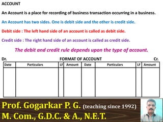 Classification and rules of account | PPT