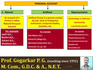 Classification and rules of account | PPT