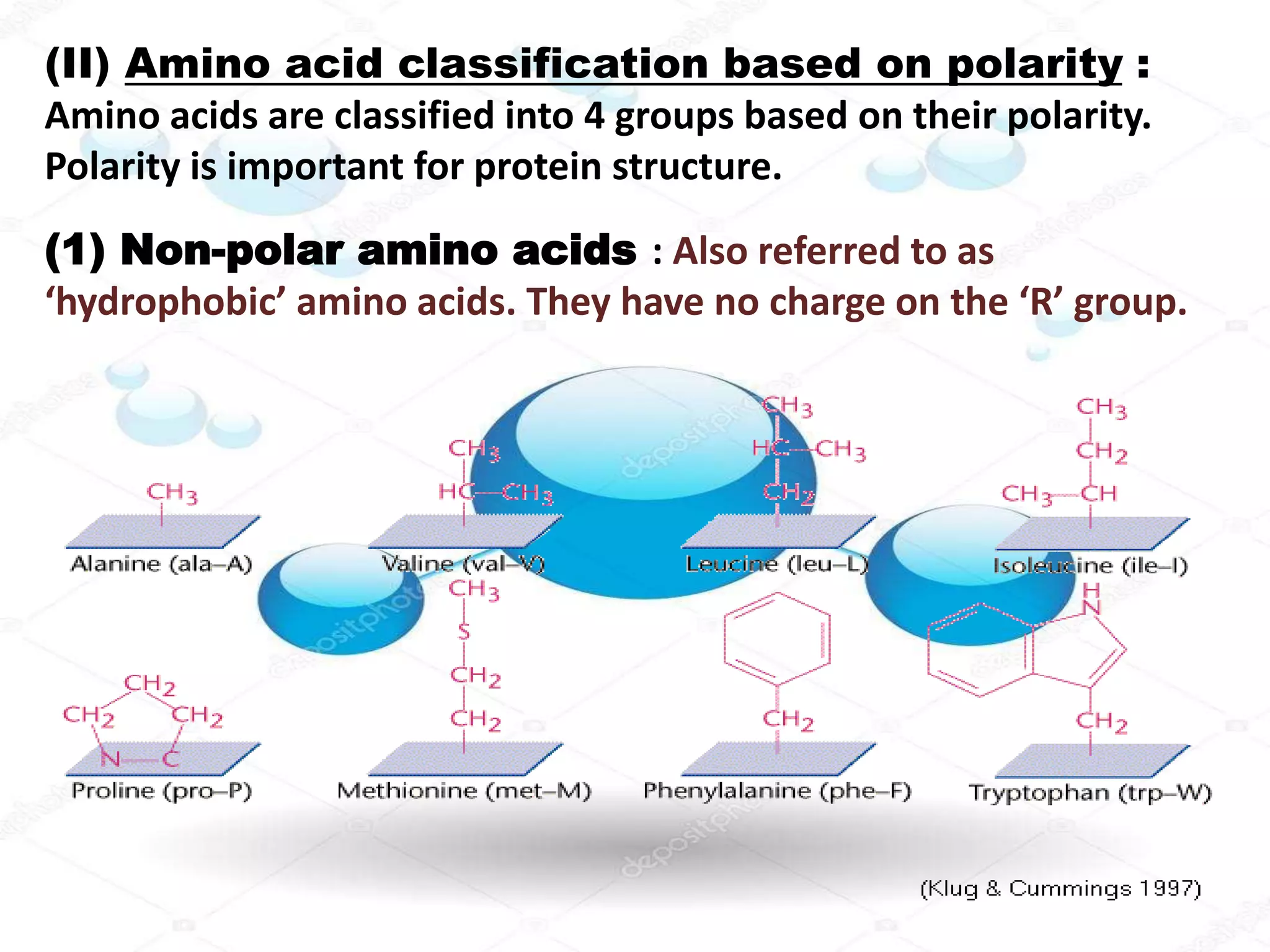 Classification and Structure of Standard Amino Acids | PPTX