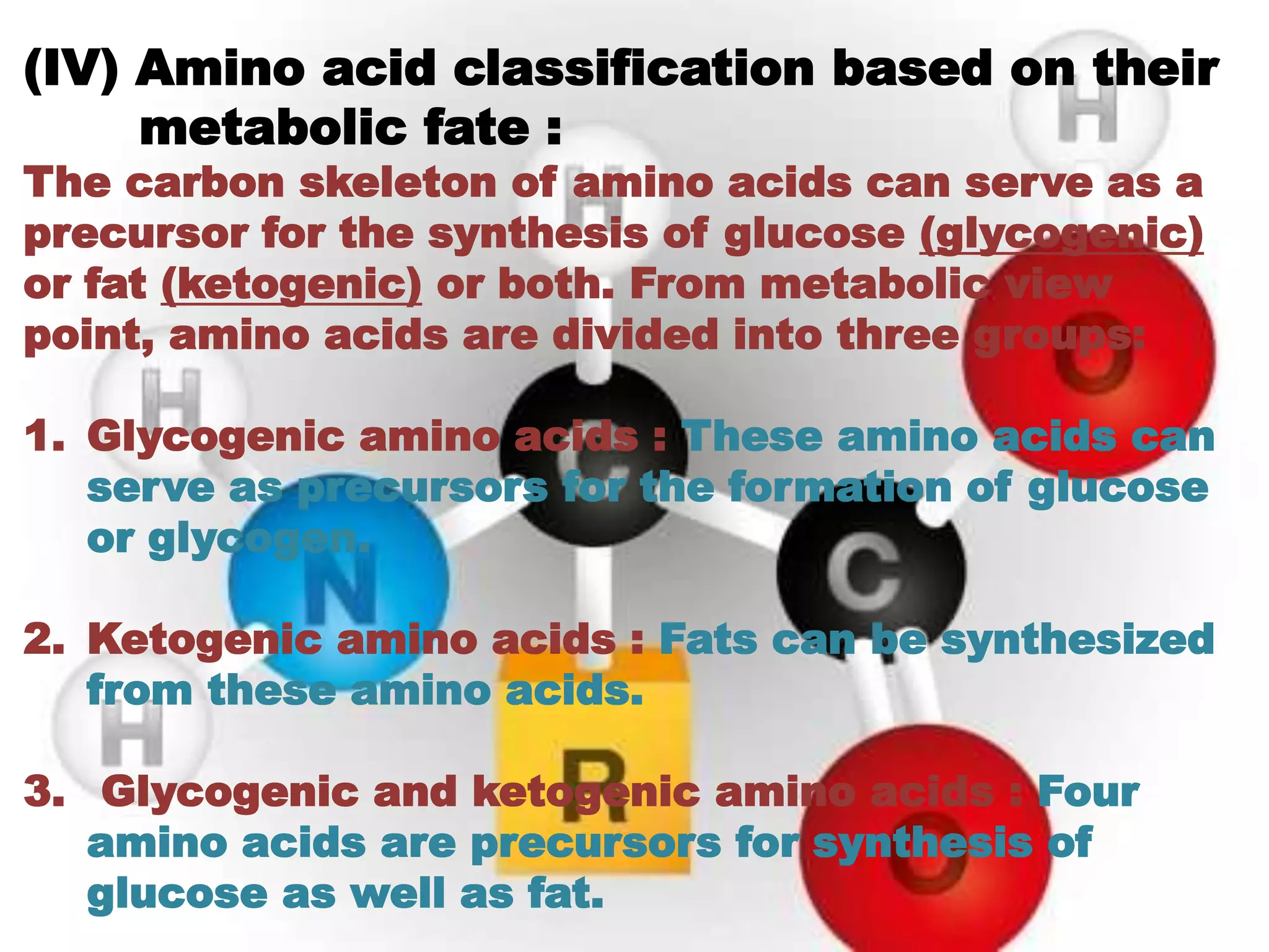 Classification and Structure of Standard Amino Acids | PPTX