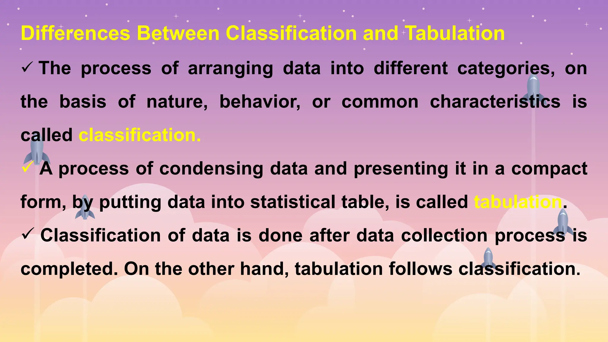 CLASSIFICATION AND TABULATION OF DATA for I BSC II Semester.ppt | Databases | Computer Software ...