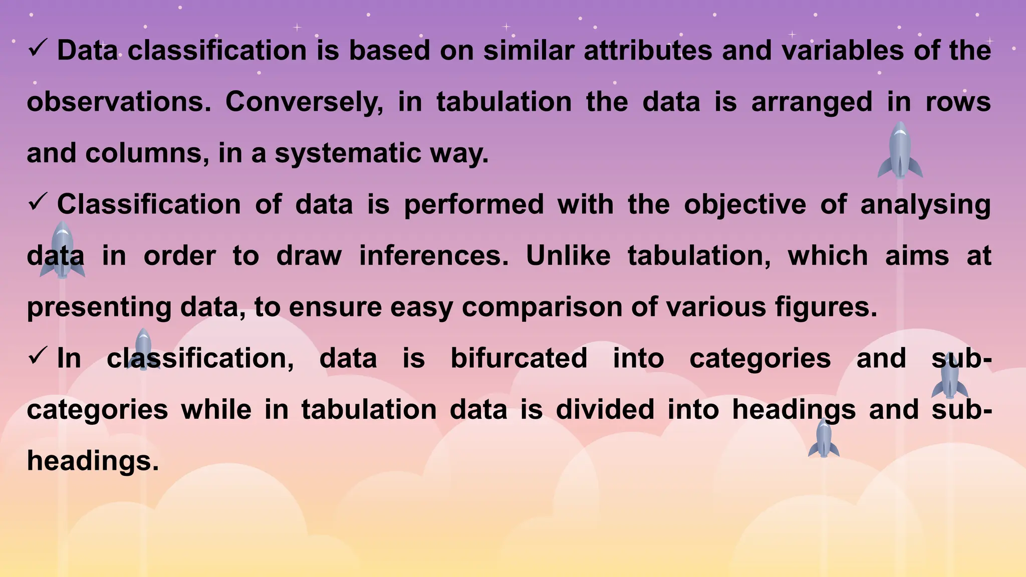 CLASSIFICATION AND TABULATION OF DATA for I BSC II Semester.ppt | Databases | Computer Software ...