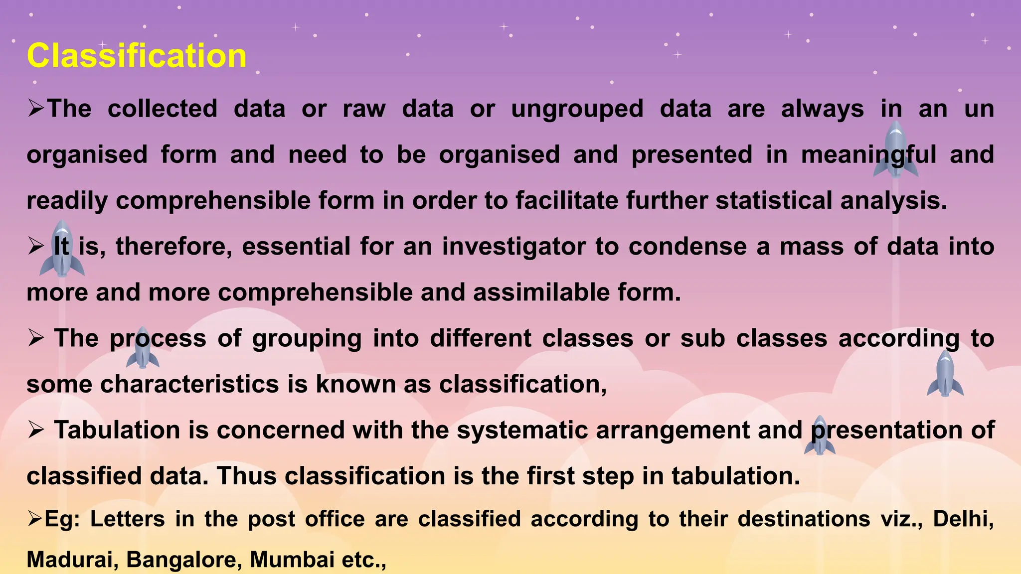 CLASSIFICATION AND TABULATION OF DATA for I BSC II Semester.ppt | Databases | Computer Software ...