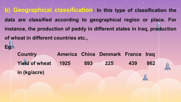 Classification And Tabulation Of Data For I Bsc Ii Semesterppt Databases Computer Software