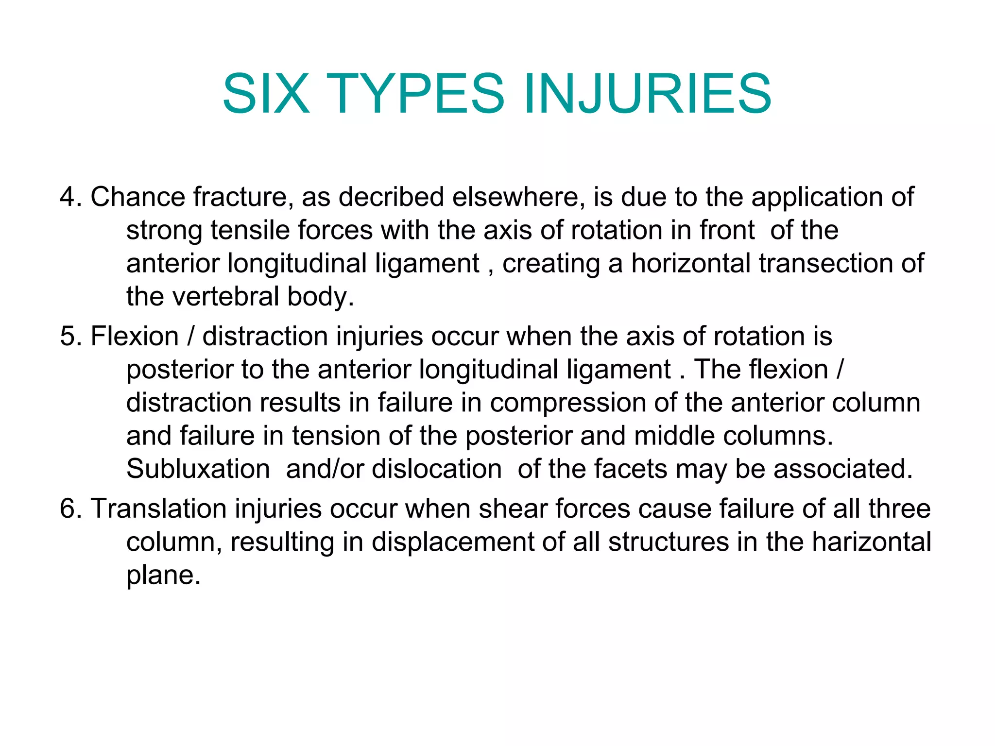 Classification and treament fracture of the spine | PPT