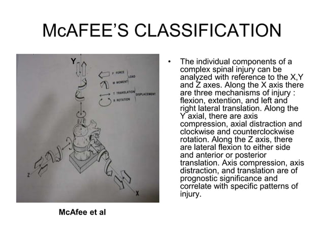 Classification and treament fracture of the spine | PPT