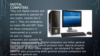 Classification and Types of Computer | PPT