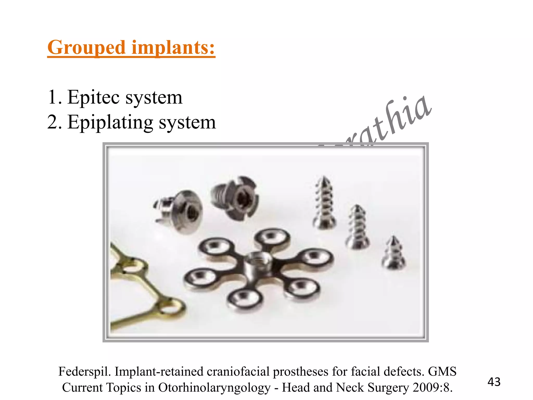 Classification and Types of Craniofacial Implants | PPTX