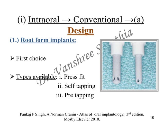 Classification and Types of Craniofacial Implants | PPTX | Oral care ...
