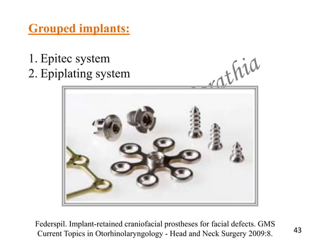 Classification and Types of Craniofacial Implants | PPTX | Oral care ...