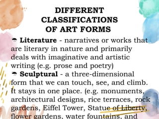 classification art formsdslfklskflskflsk.pptx
